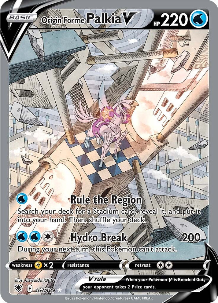 Origin Forme Palkia V (Alternate Full Art) [SWSH10 - 167/189] – Card ...