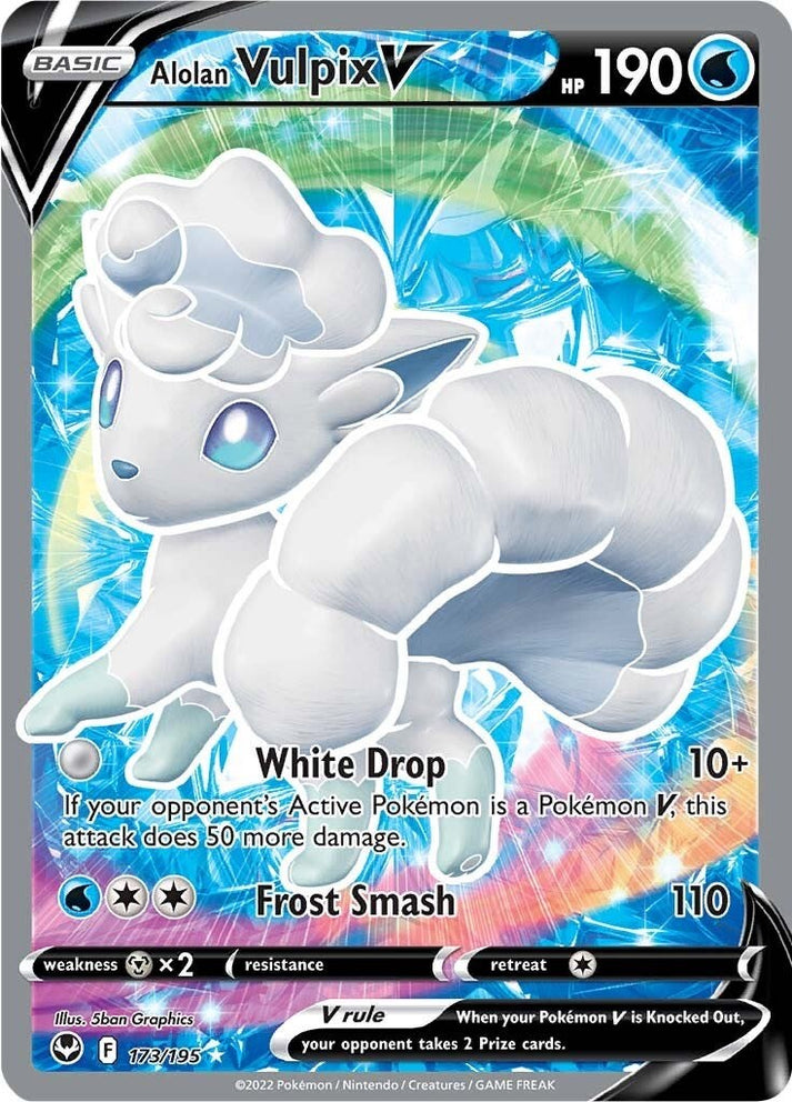 Alolan Vulpix V (Full Art) [SWSH12 - 173/195] – Card Father Games