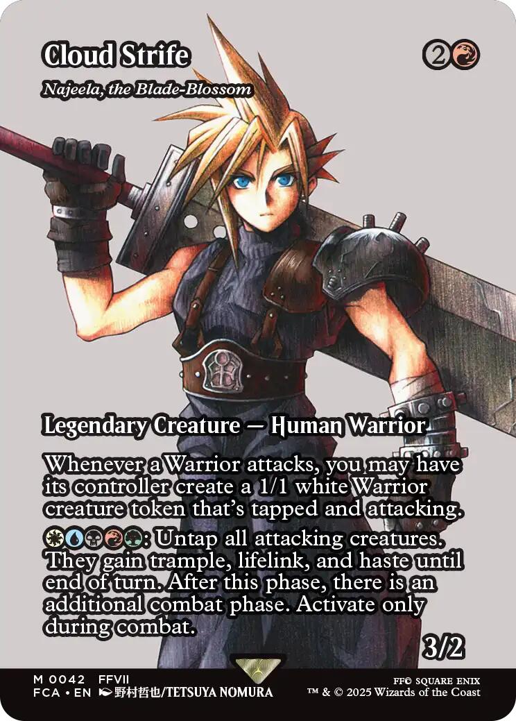 Cloud Strife - Najeela, the Blade-Blossom (Showcase) [FCA - 42] – Card ...