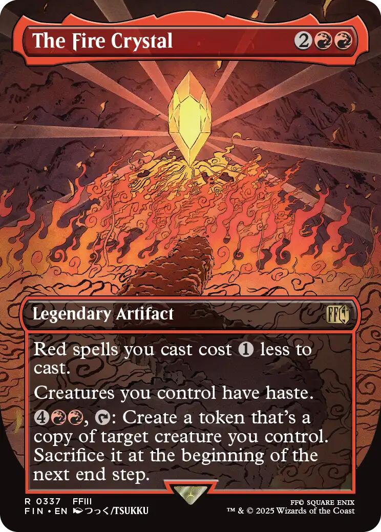 The Fire Crystal (Borderless) [FIN - 337] – Card Father Games
