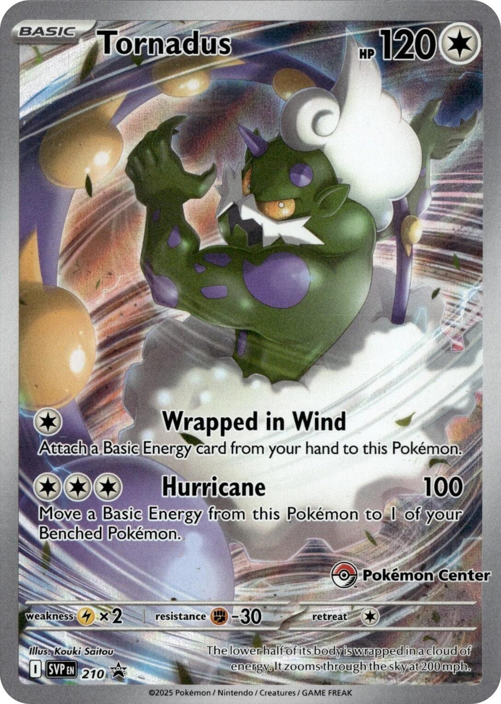 Tornadus - 210 (Pokemon Center Exclusive) [SVP - 210] – Card Father Games