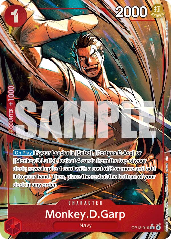 Monkey.D.Garp (Alternate Art) [OP13 - OP13-016] – Card Father Games